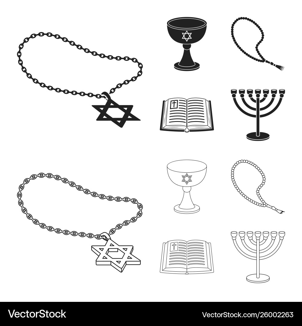 Design muslim and items symbol set Royalty Free Vector Image