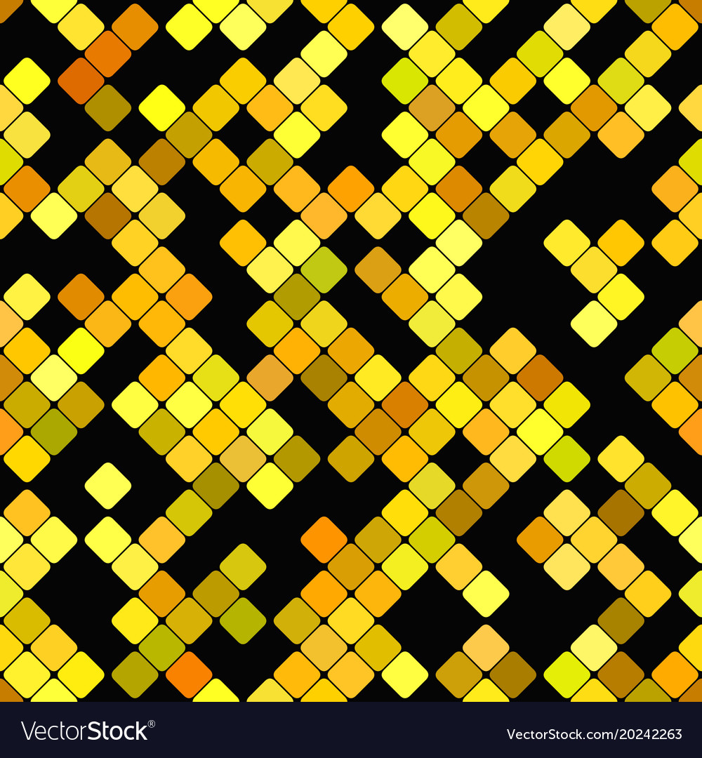 Geometrical Rounded Square Pattern Mosaic Vector Image