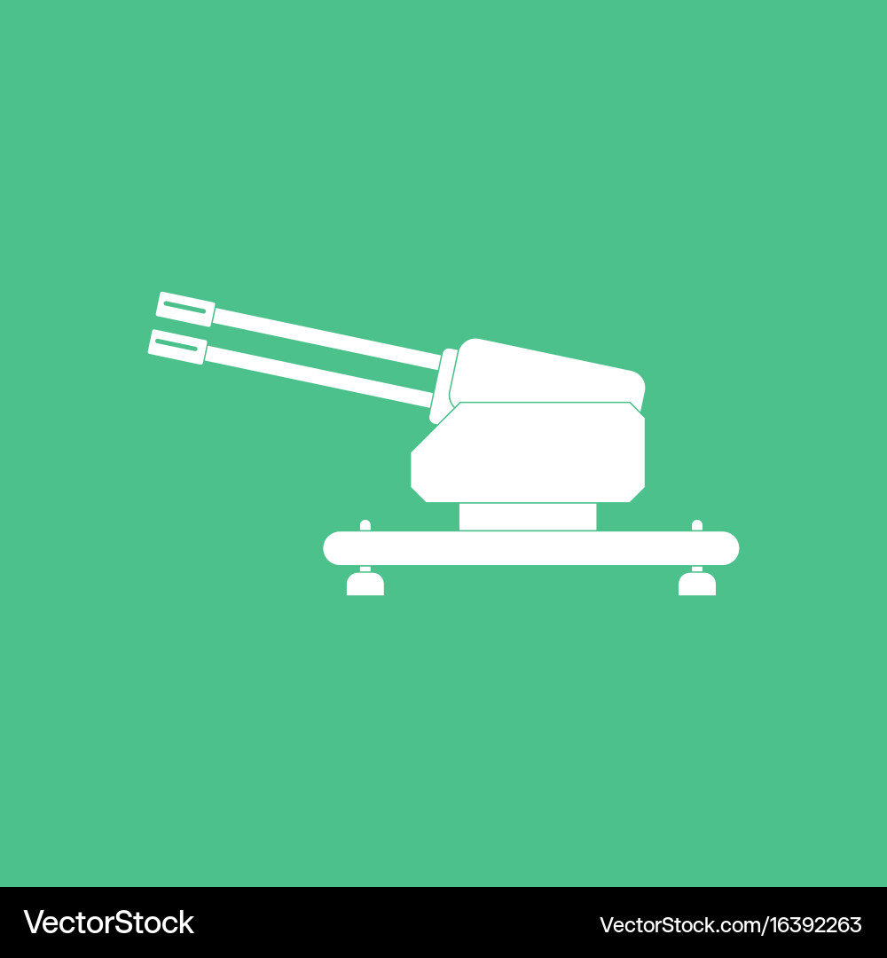 Icon anti aircraft gun Royalty Free Vector Image