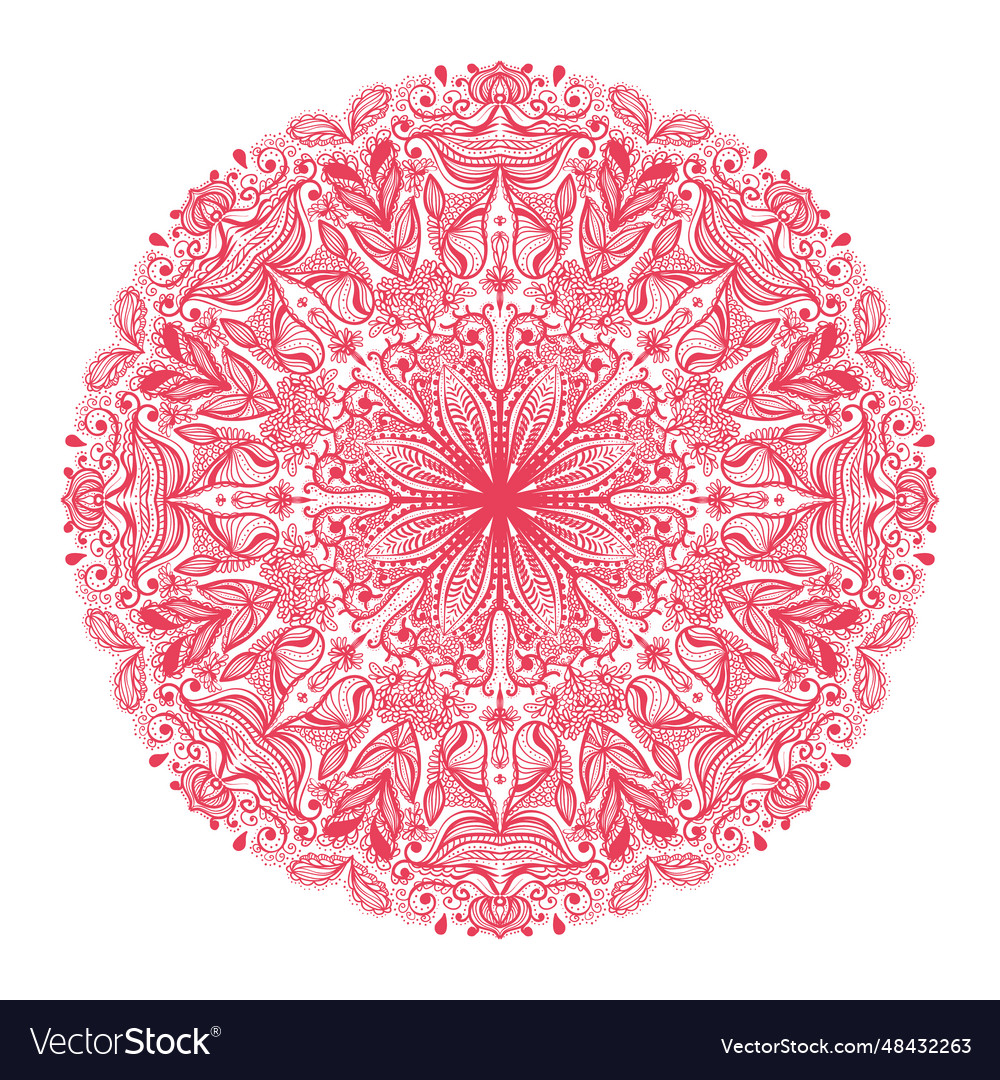 Ornamental round pattern Royalty Free Vector Image