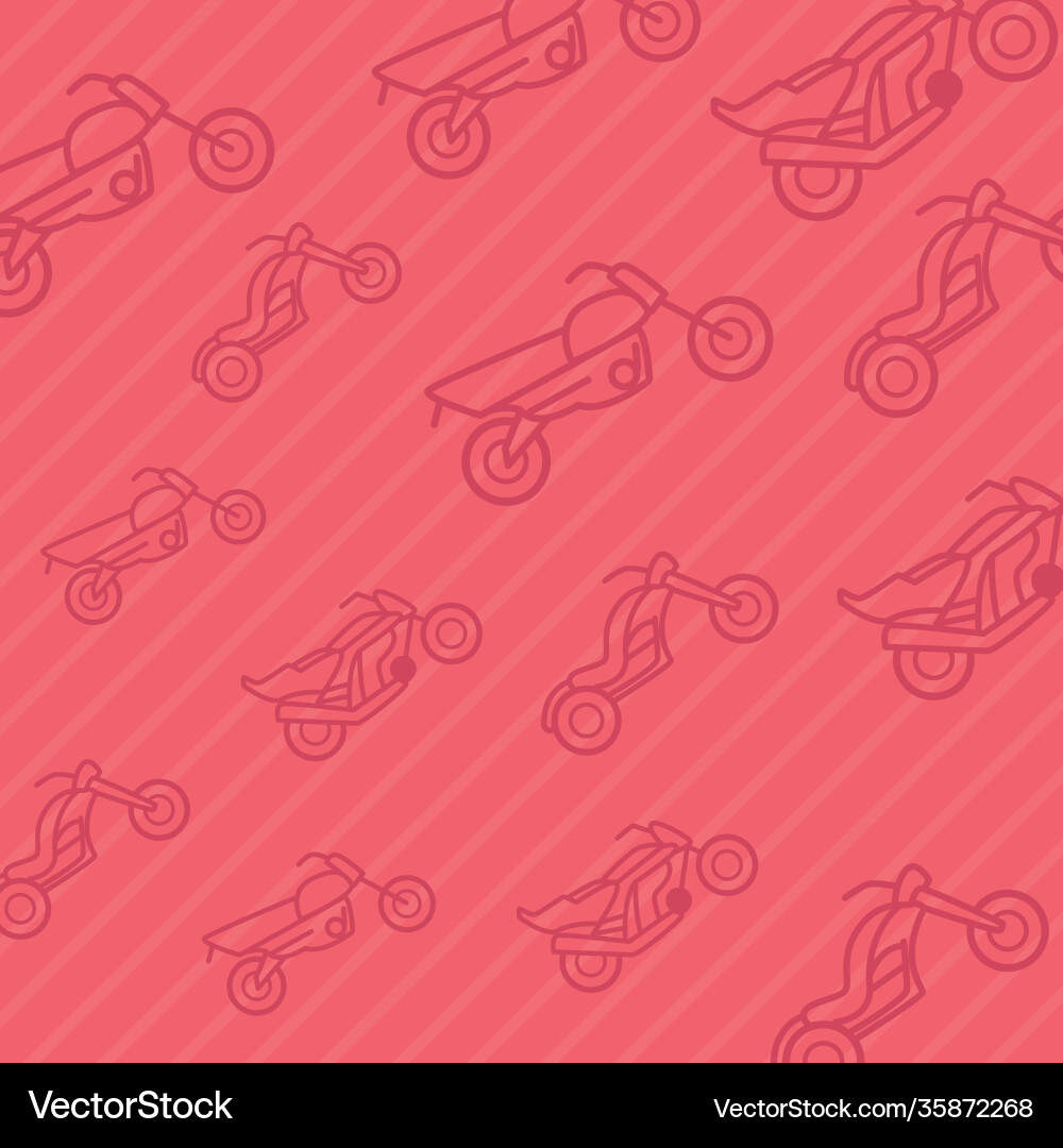 Background pink with motorcycles icons Royalty Free Vector
