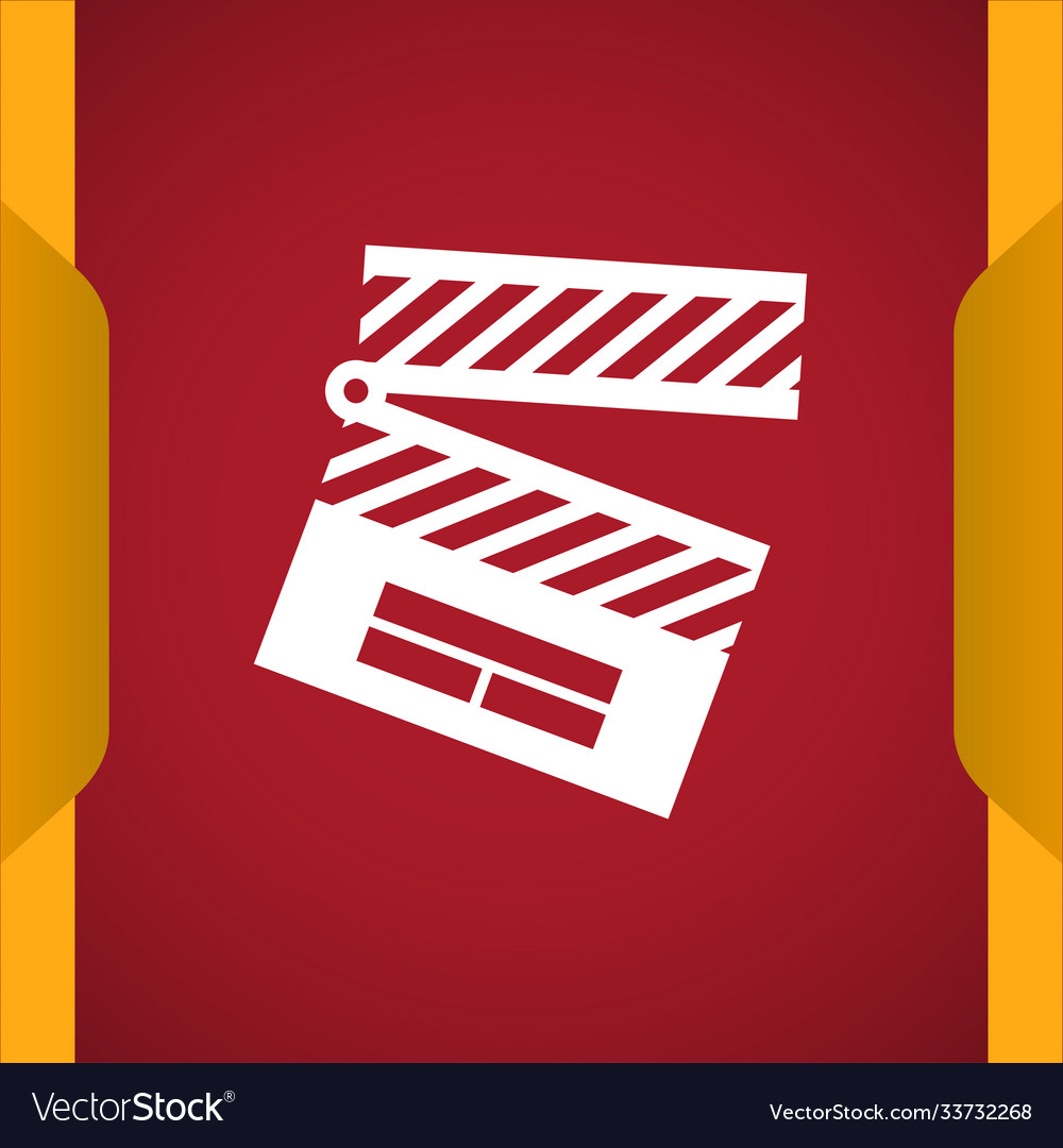 Clapper icon Royalty Free Vector Image - VectorStock