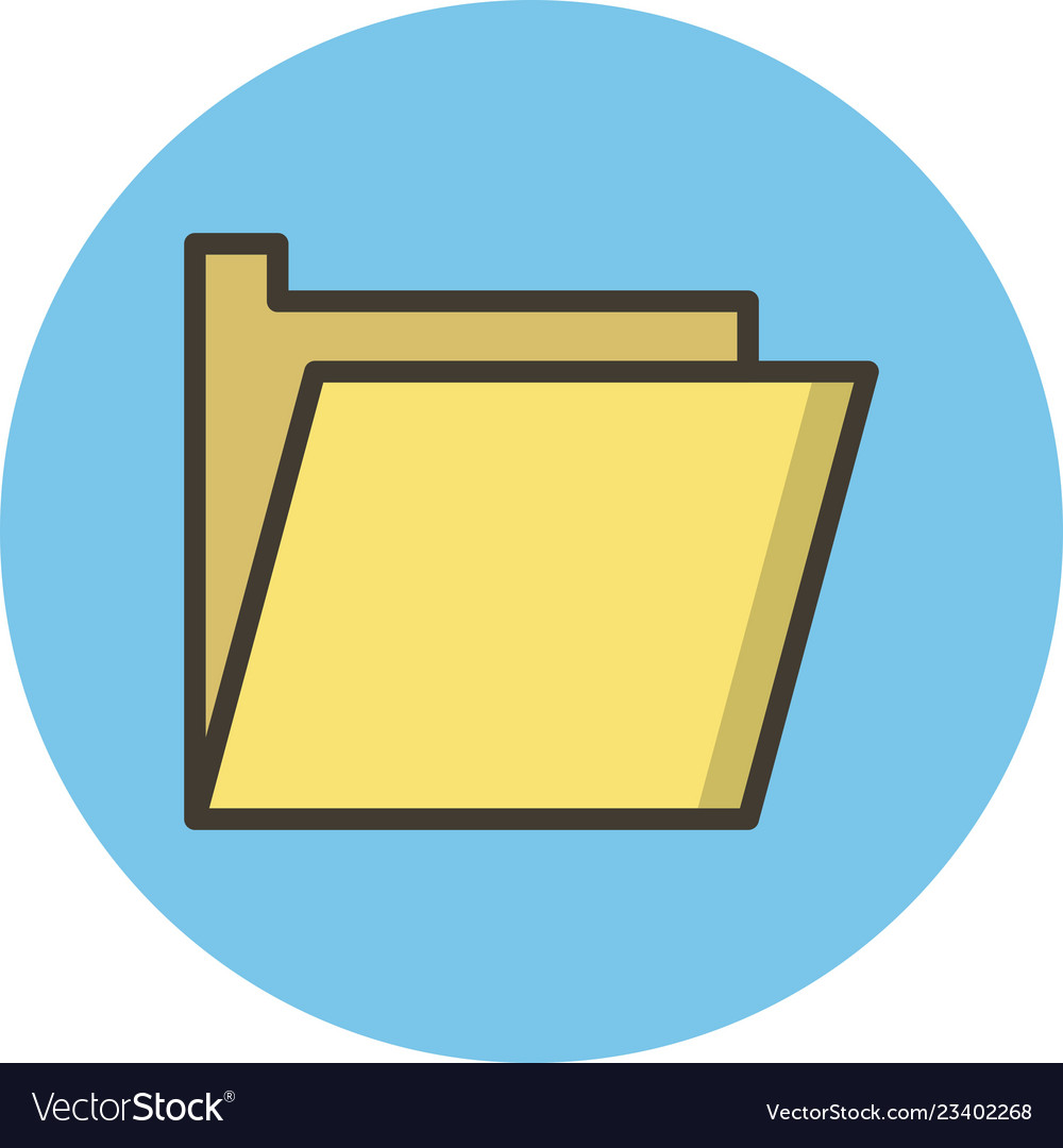 Folder icon Royalty Free Vector Image - VectorStock