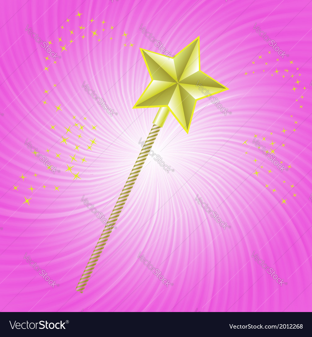 Magic wand Royalty Free Vector Image - VectorStock