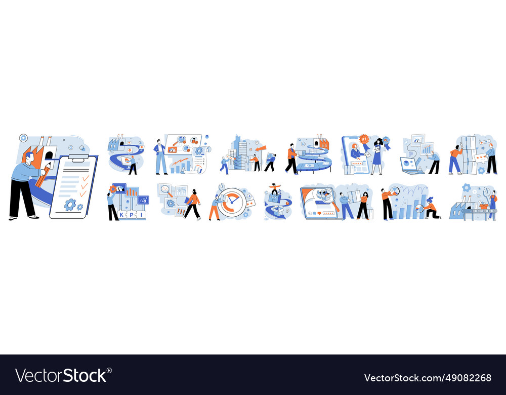 Quality control exploring different Royalty Free Vector Quality control exploring different Royalty Free Vector