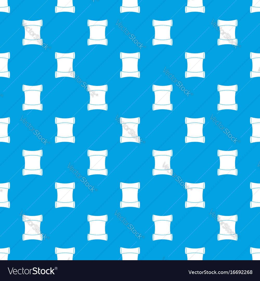 Scroll pattern seamless blue Royalty Free Vector Image