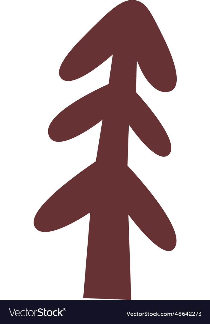 Fir tree lined Royalty Free Vector Image - VectorStock