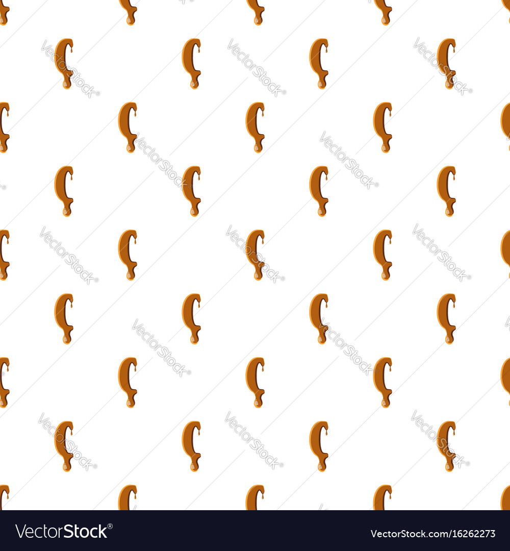 Left parenthesis from caramel pattern Royalty Free Vector