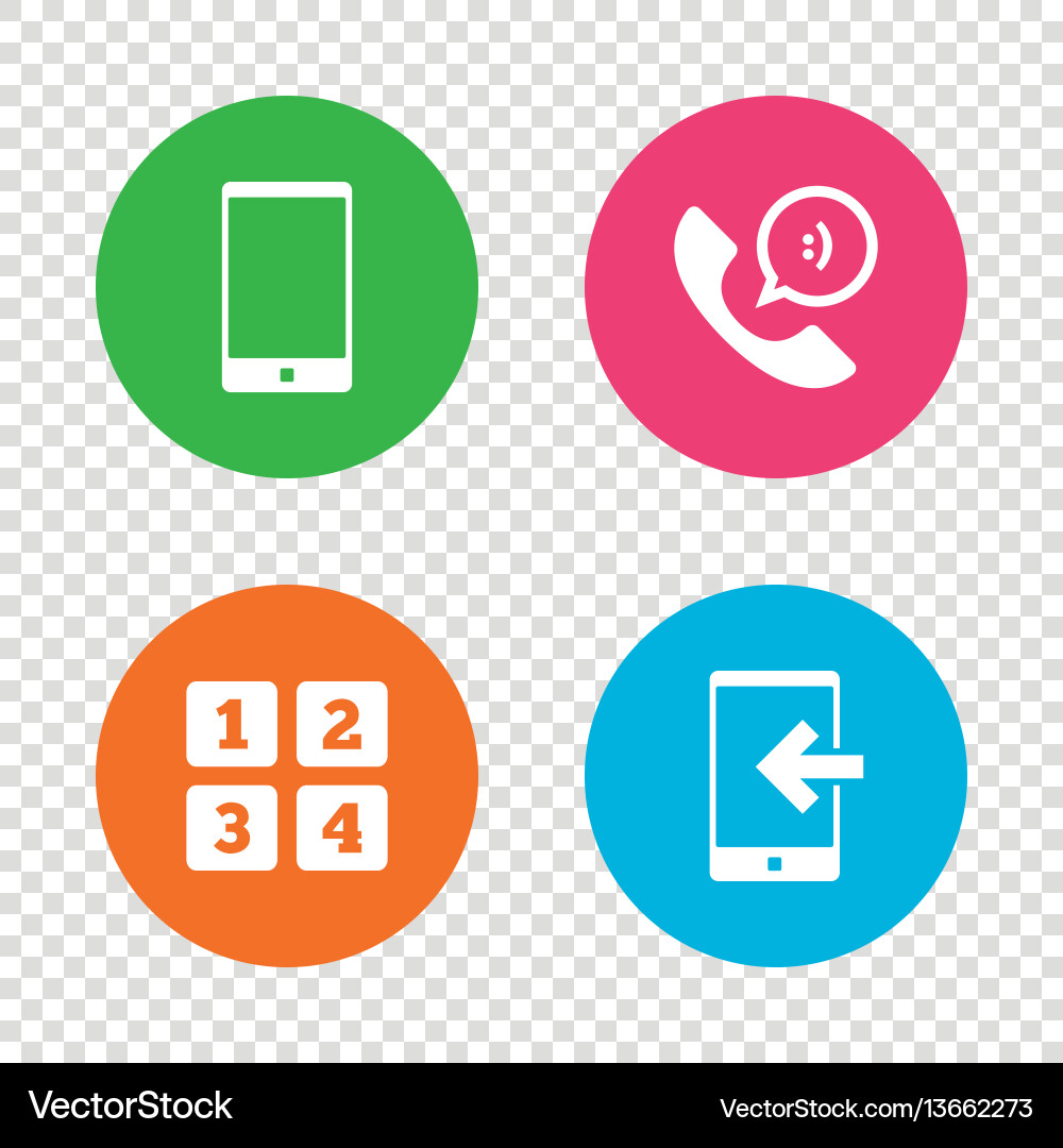 Phone icons call center support symbol Royalty Free Vector