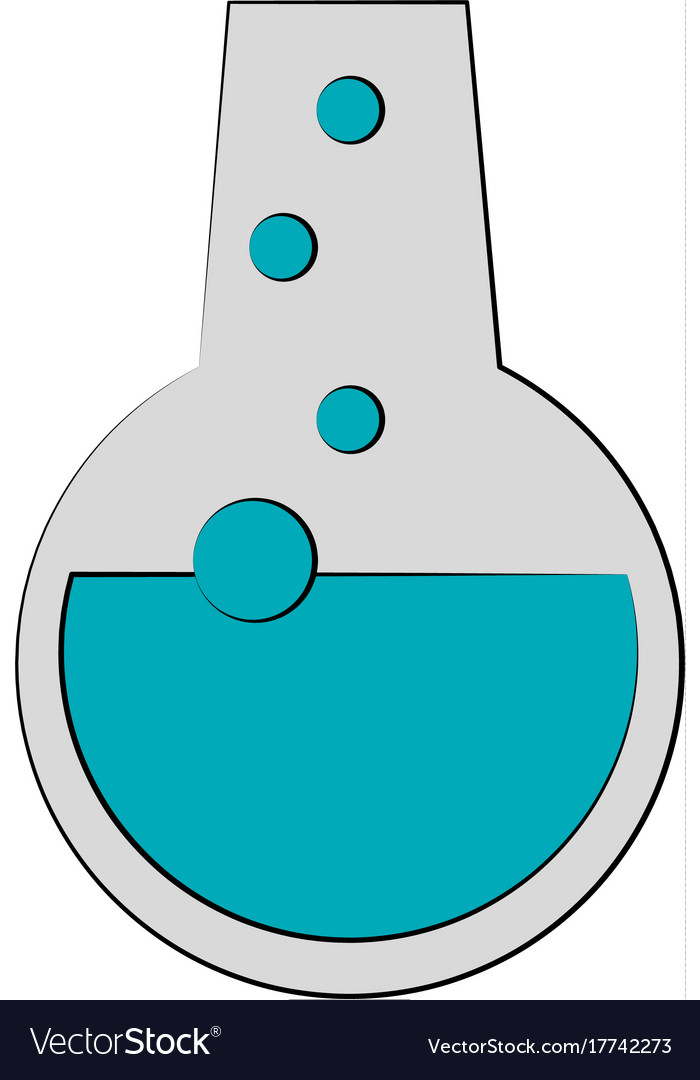 Round bottom flask icon image Royalty Free Vector Image
