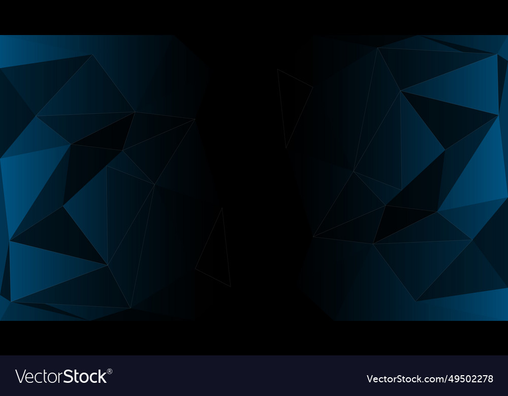 Abstract geometric polygonal background in blue Vector Image