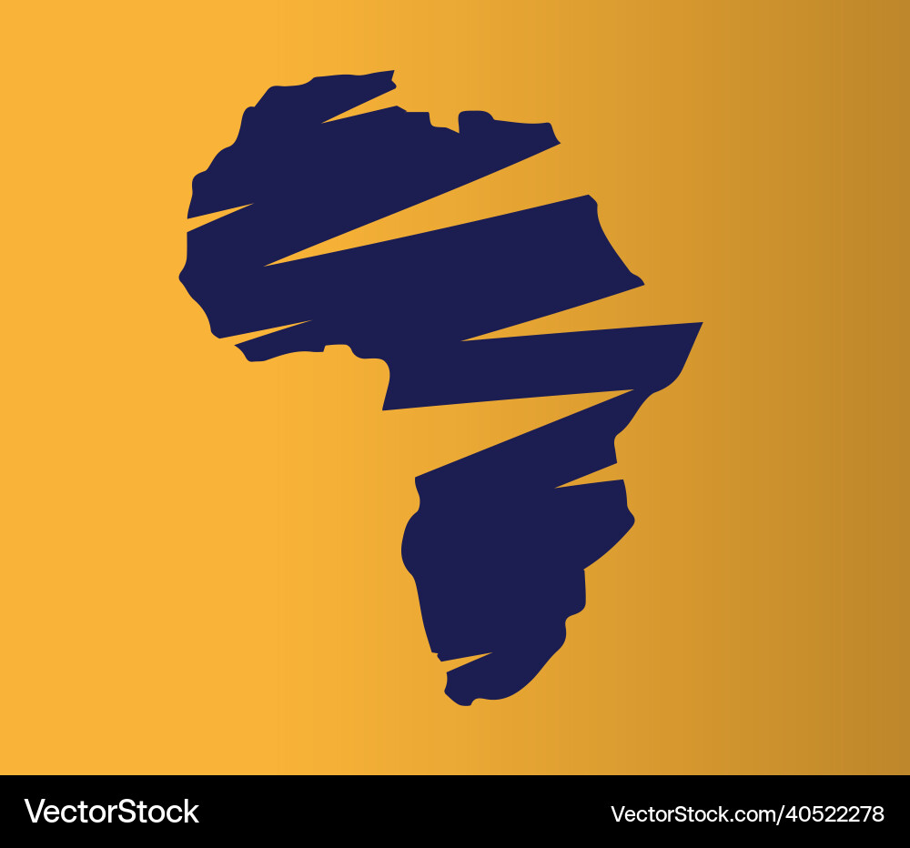 Map of africa Royalty Free Vector Image - VectorStock