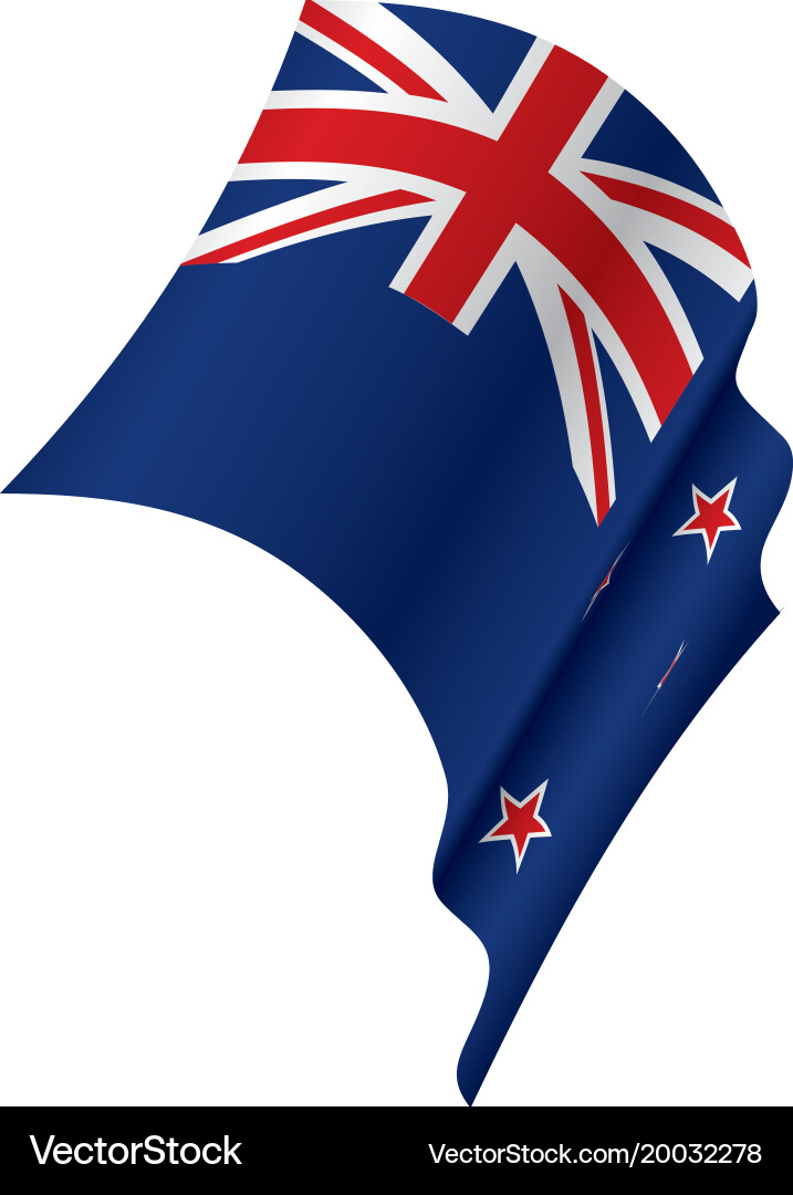 New zealand flag Royalty Free Vector Image - VectorStock