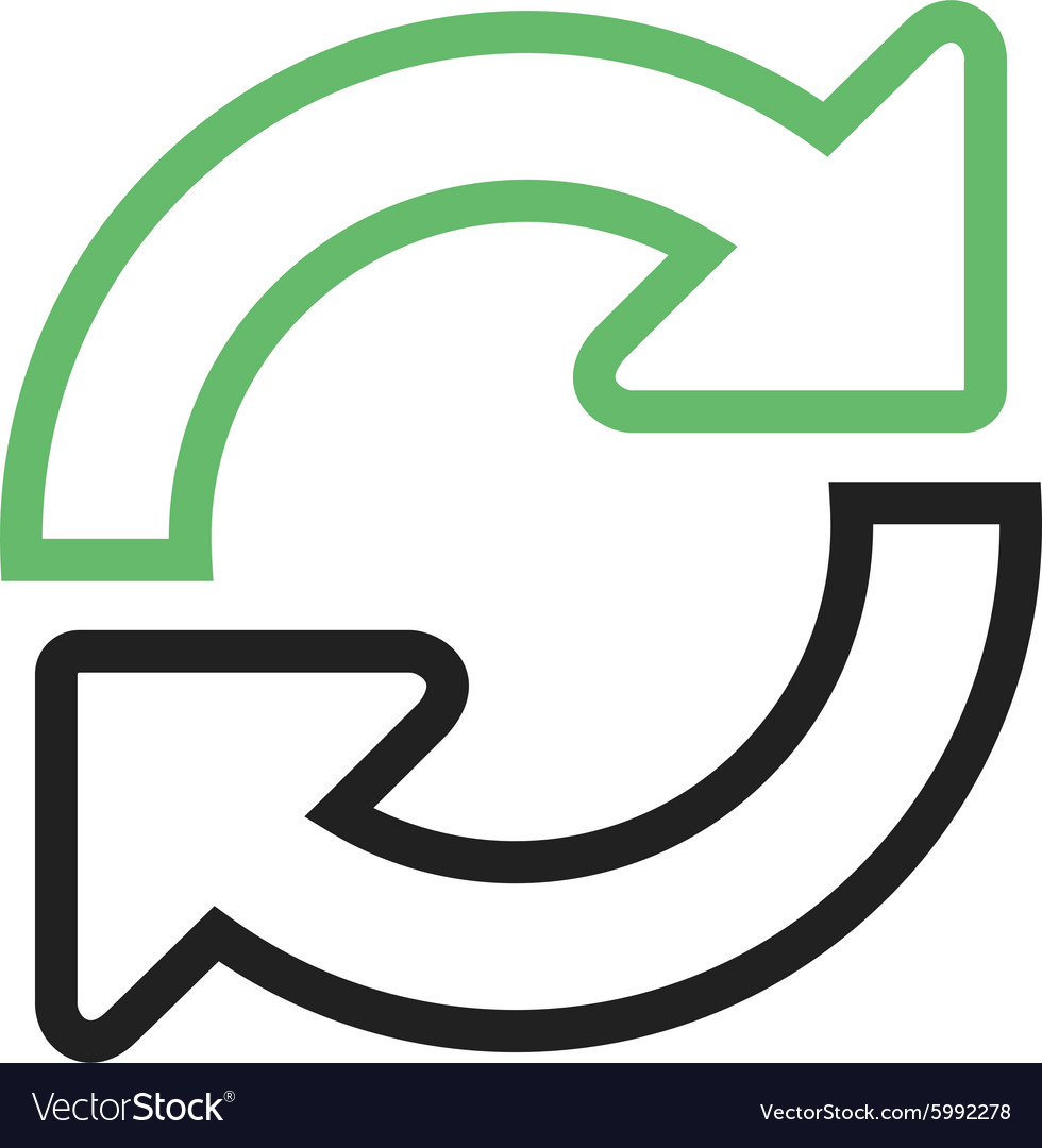 Refresh page Royalty Free Vector Image - VectorStock