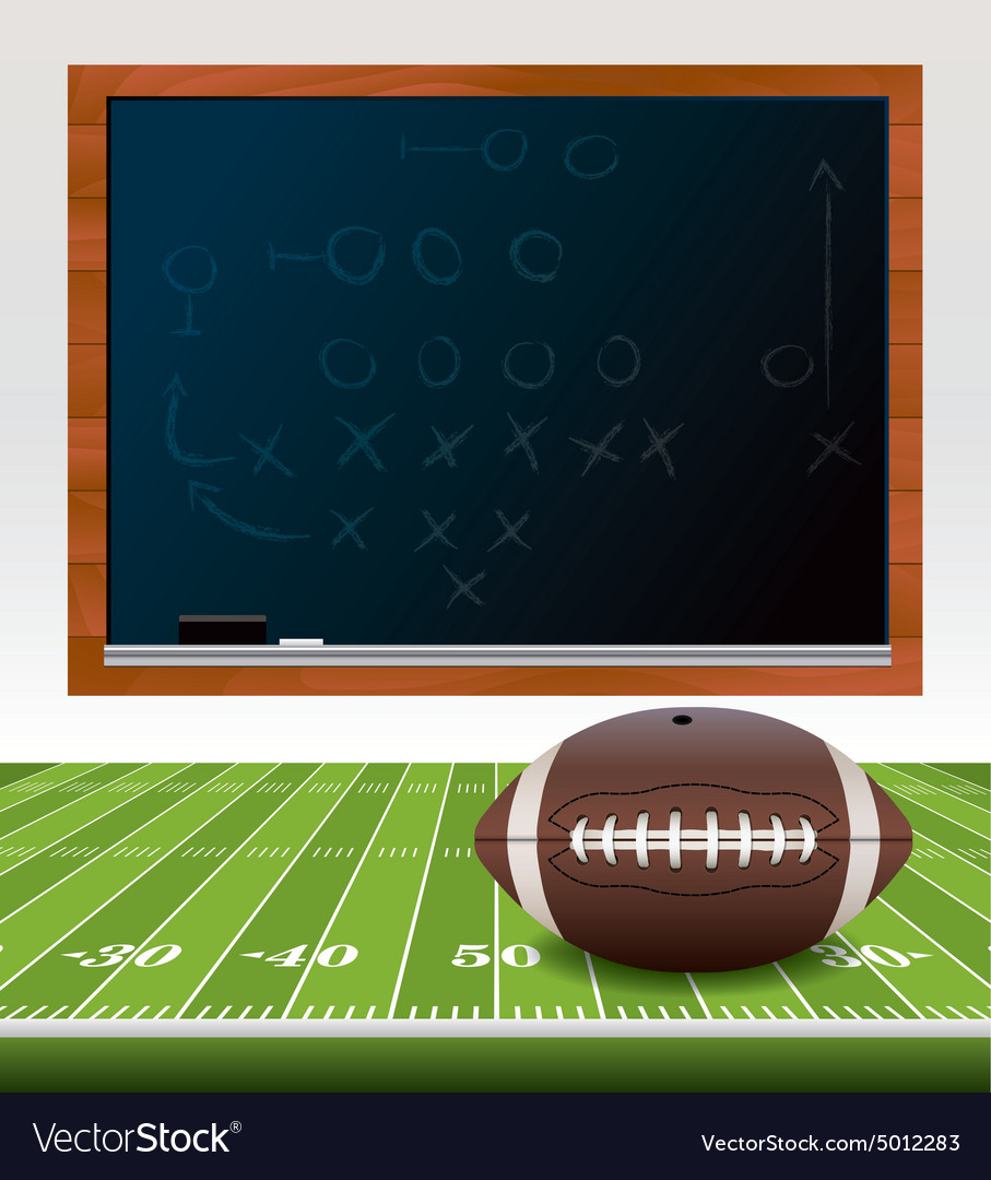 Chalkboard Drawing Football at Luis Silva blog