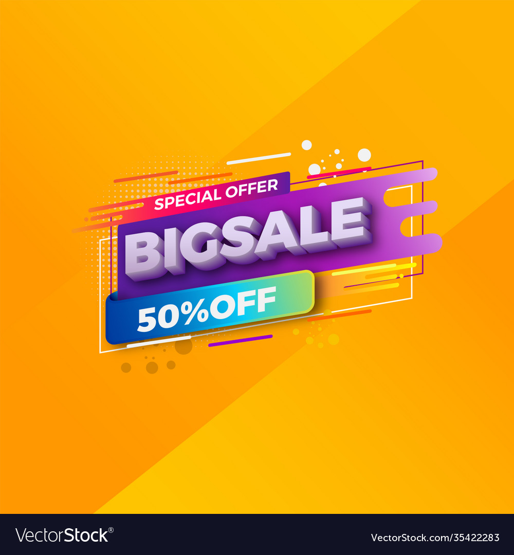 Banner sale Royalty Free Vector Image - VectorStock