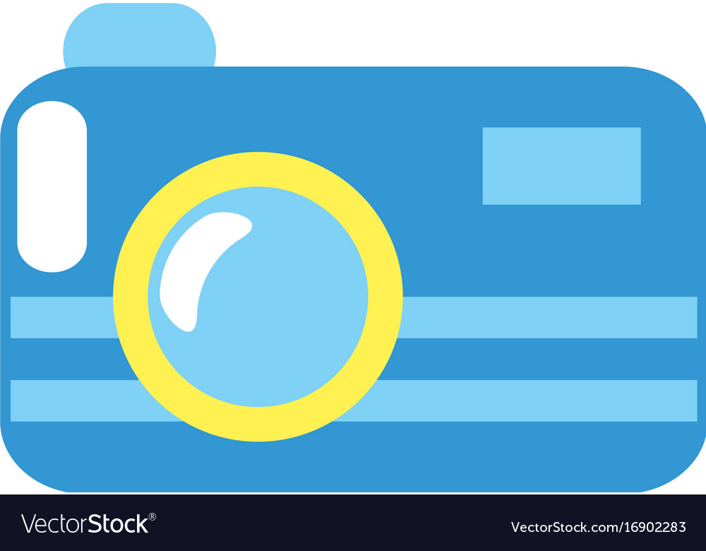 Digital camera technology equipment object Vector Image
