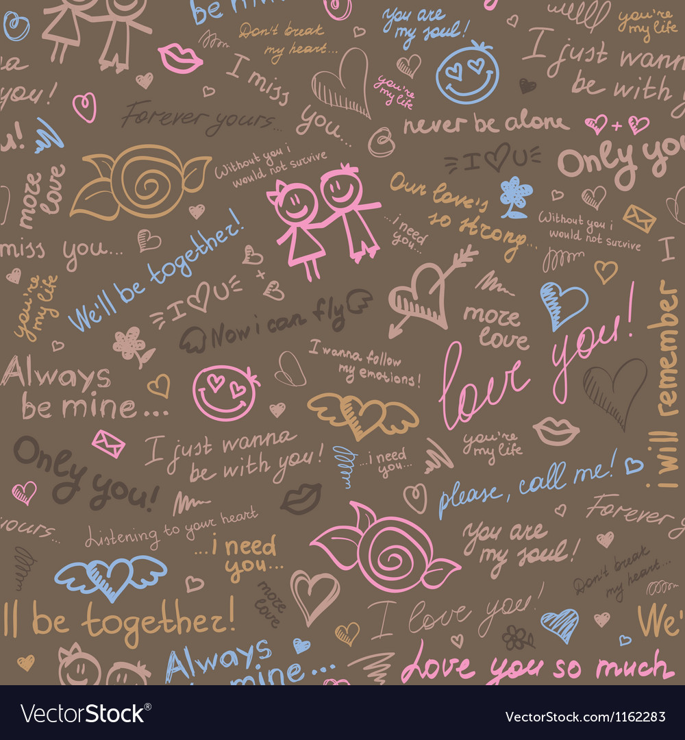 Hand drawn pattern Royalty Free Vector Image - VectorStock