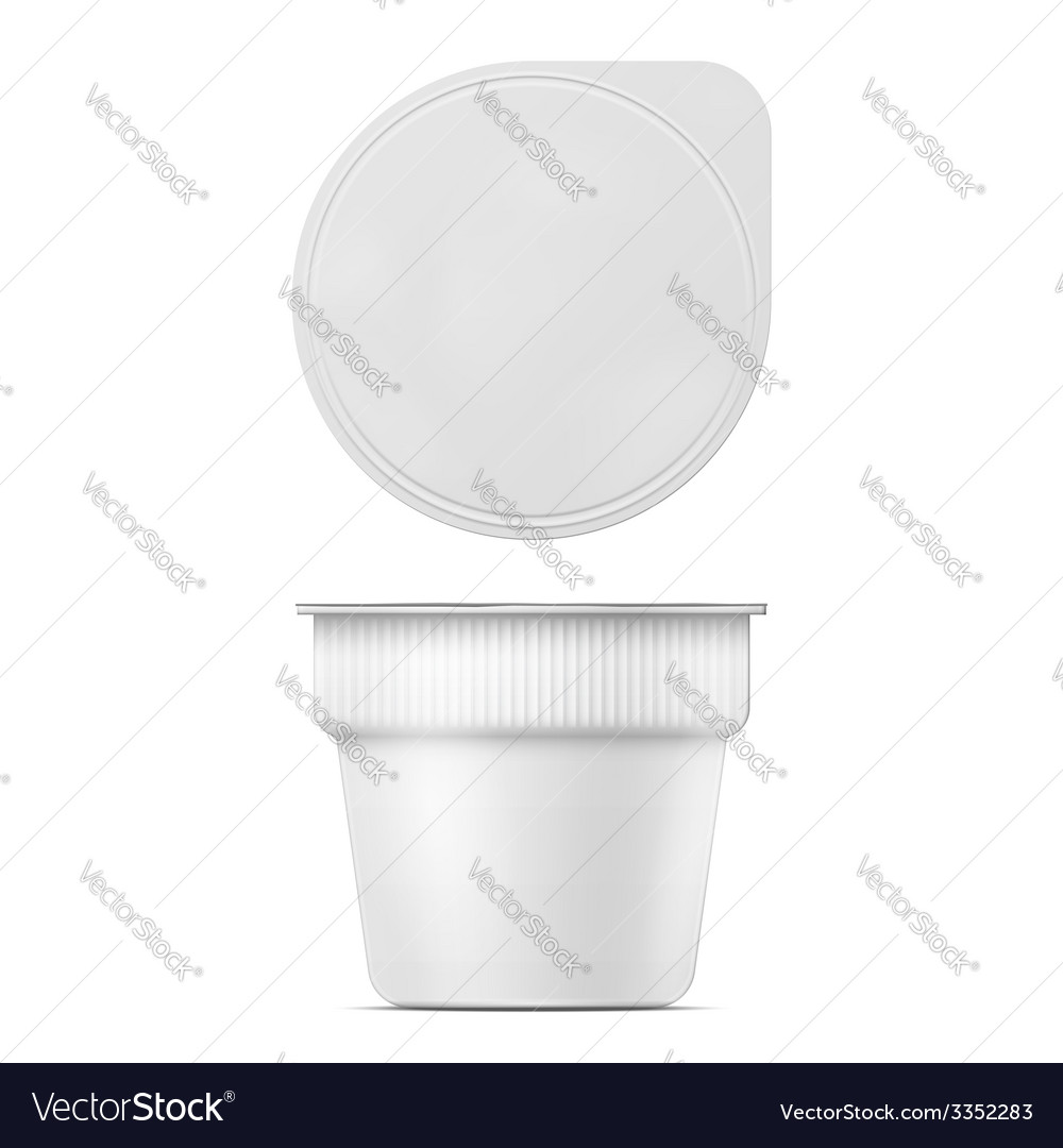 Instant mashed potato container template Vector Image