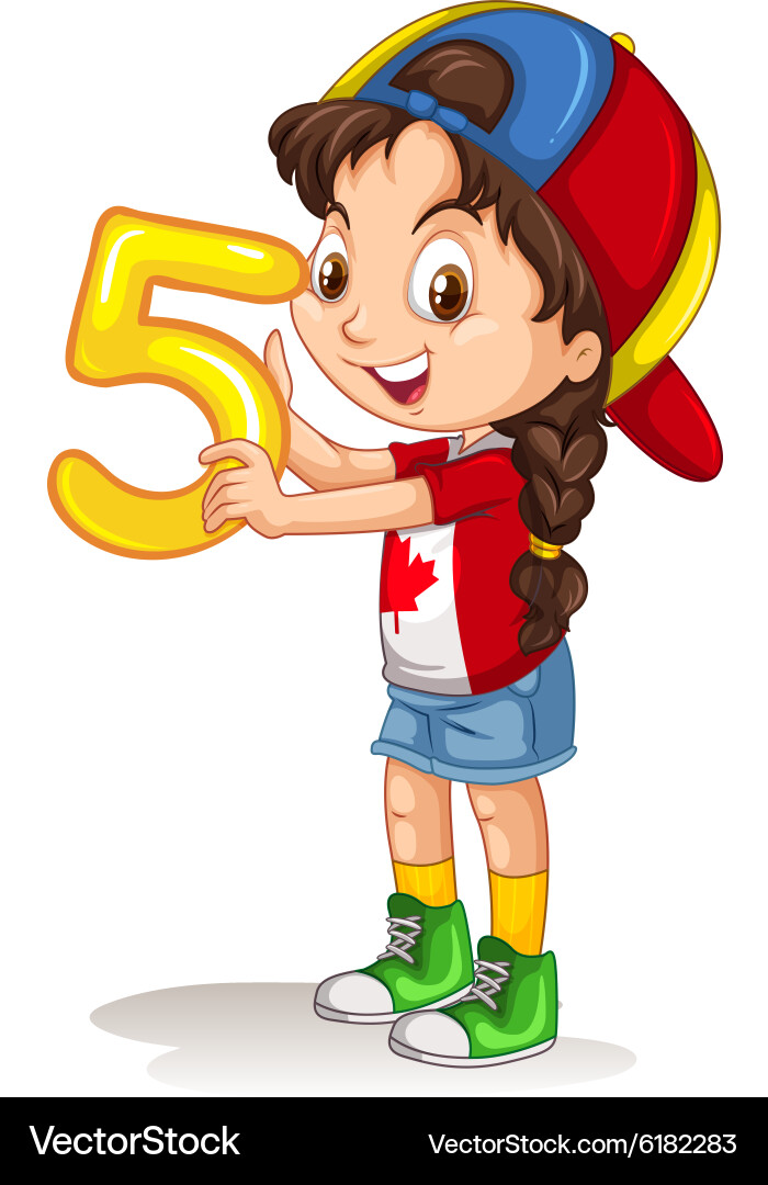 Five Clipart Girls