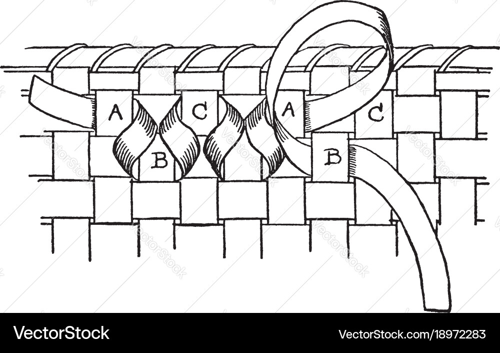 Trimming a basket has been bounded and banded Vector Image