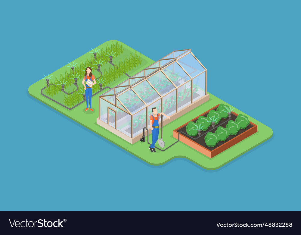 3d isometric flat conceptual Royalty Free Vector Image