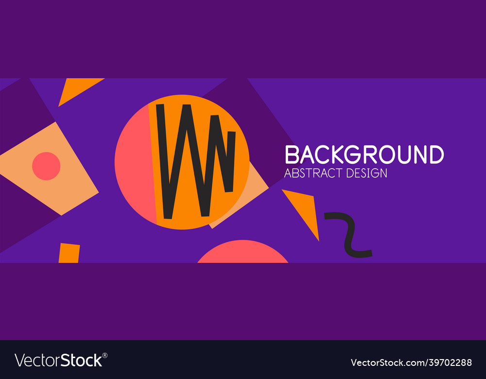 Abstract Background Blocks Lines Triangles Vector Image