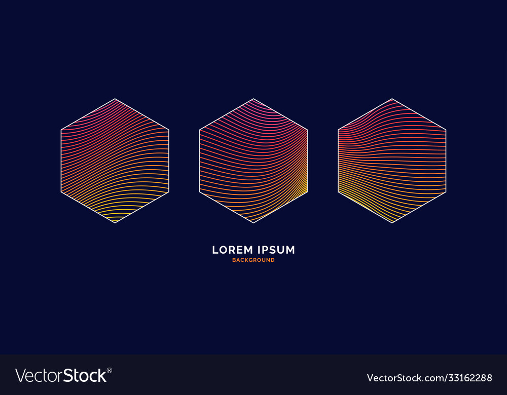 Abstract elements with dynamic lines Royalty Free Vector