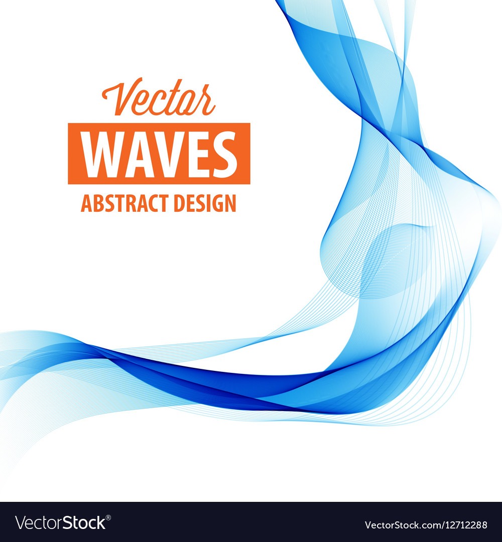 Abstract smooth color wave Royalty Free Vector Image
