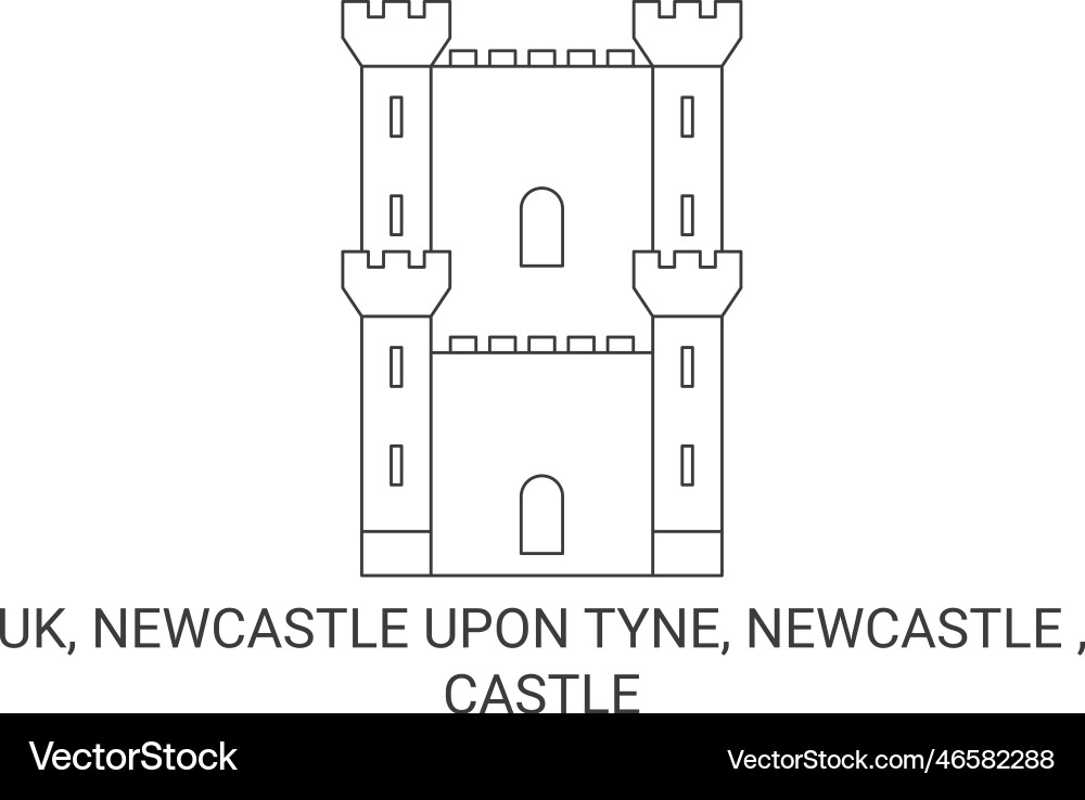 England newcastle upon tyne castle Royalty Free Vector Image