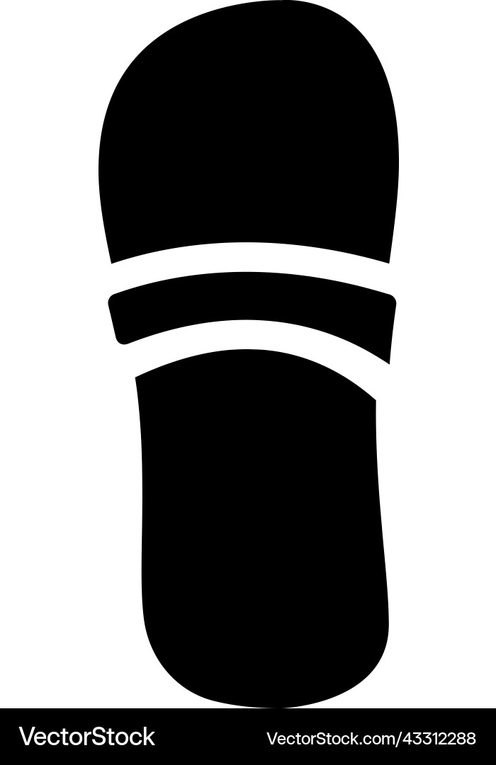 Home footwear glyph icon Royalty Free Vector Image