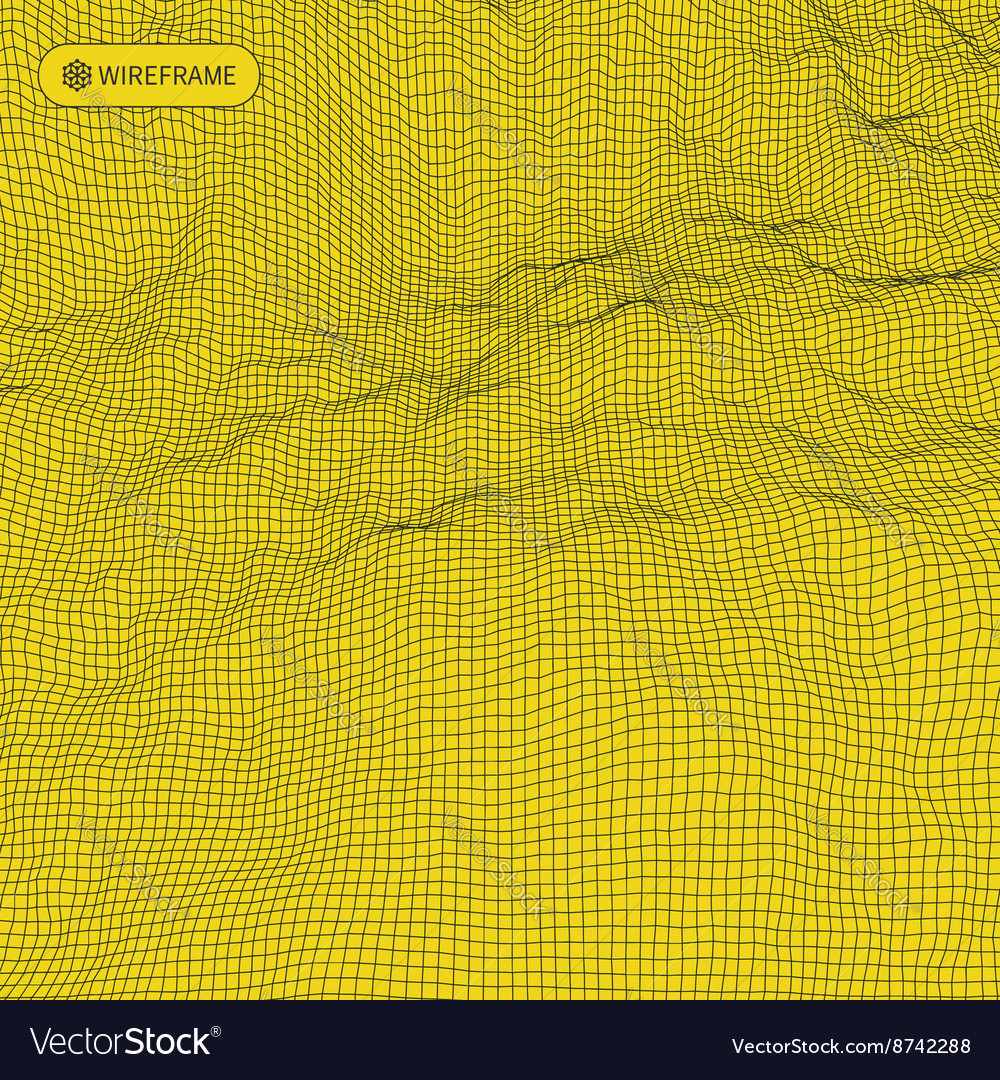 Network abstract background 3d technology Vector Image