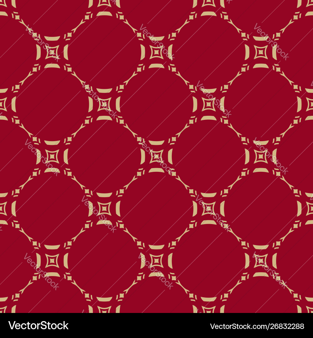 Seamless pattern in asian style red and gold Vector Image