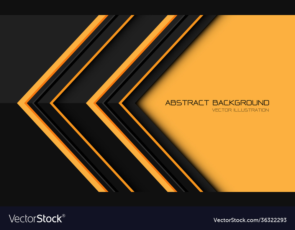 Abstract yellow grey metallic arrow direction Vector Image Abstract yellow grey metallic arrow direction Vector Image