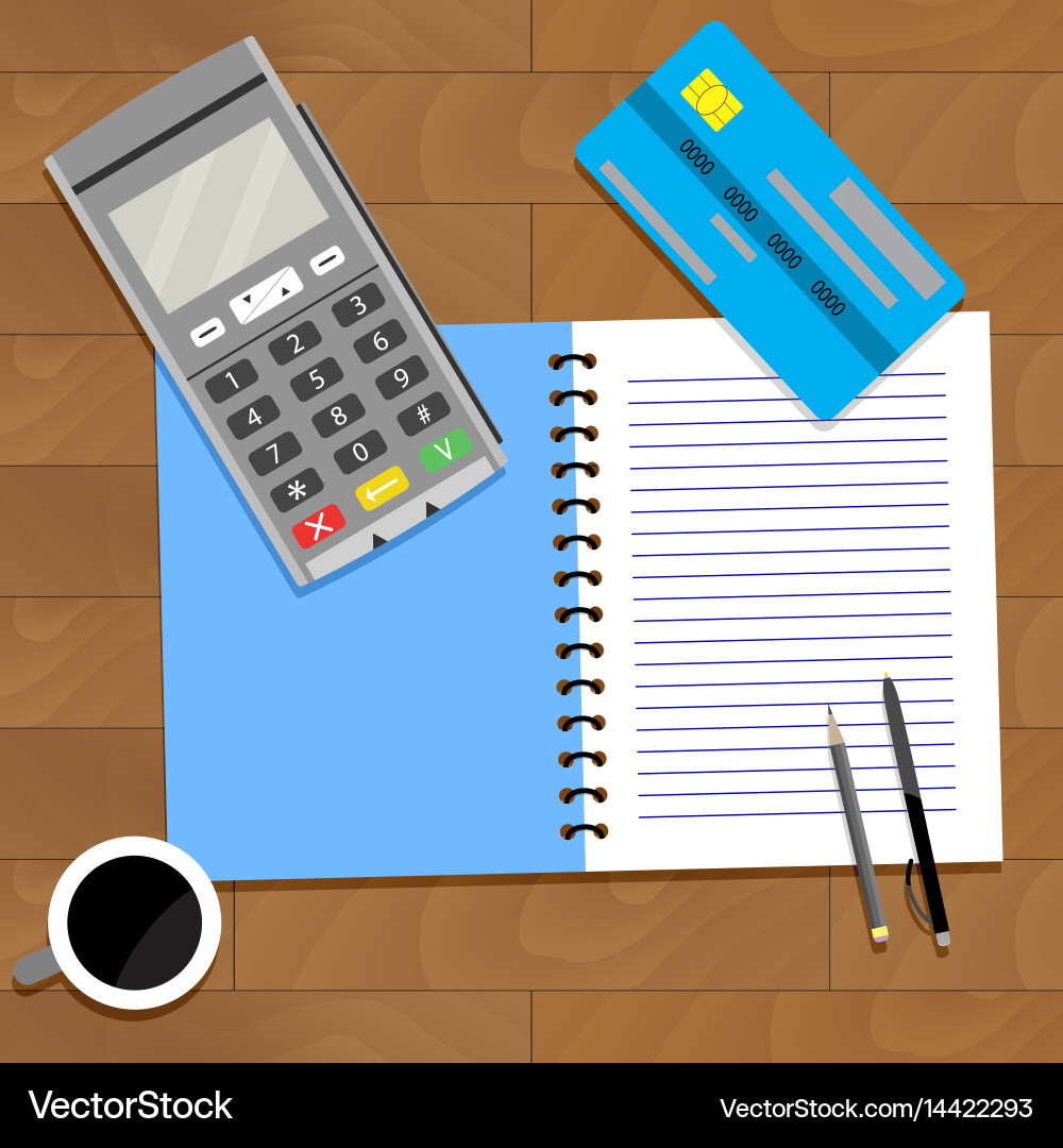 Business paying finance Royalty Free Vector Image