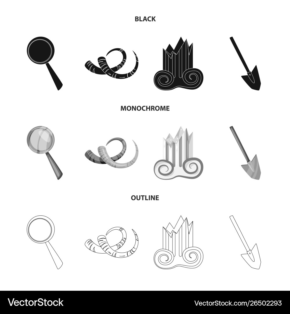 Design story and items symbol set Royalty Free Vector Image