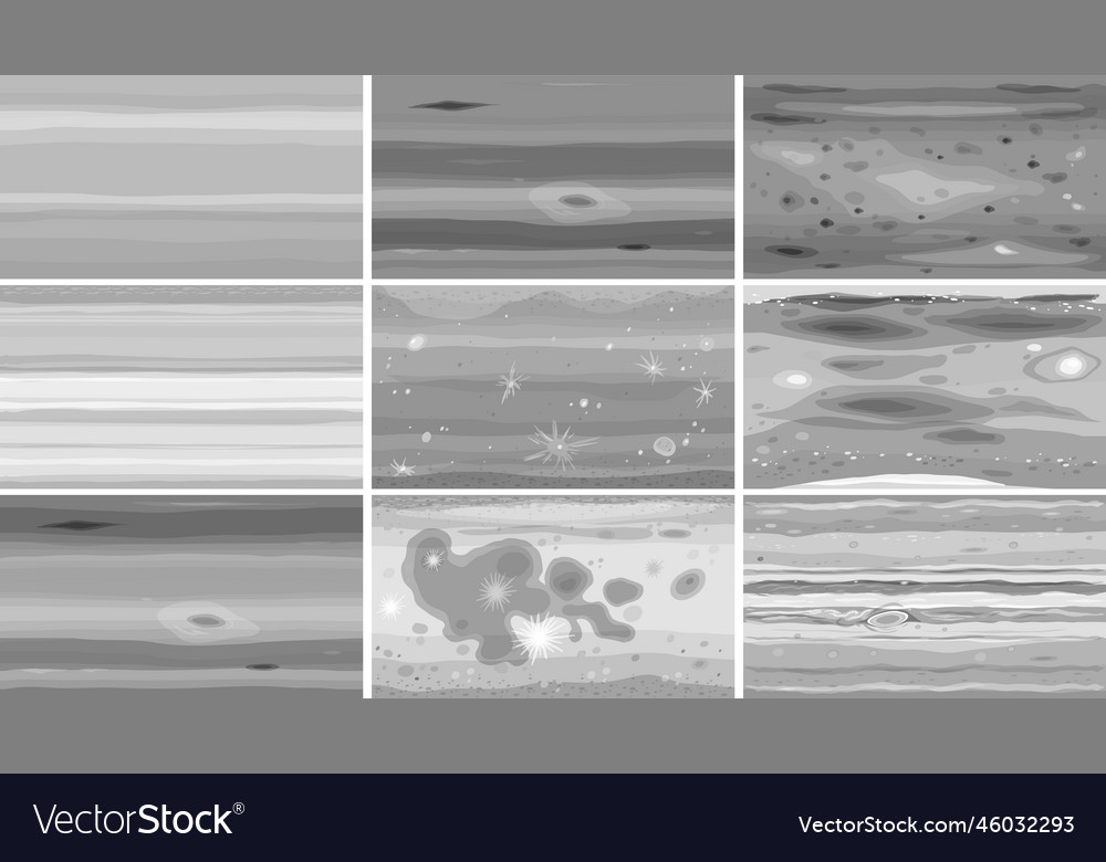 Different planet textures set Royalty Free Vector Image