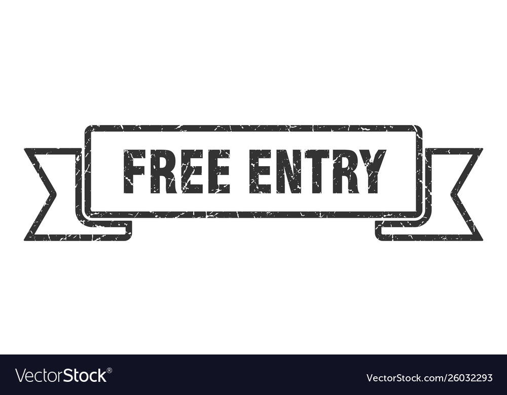 Free entry Royalty Free Vector Image - VectorStock