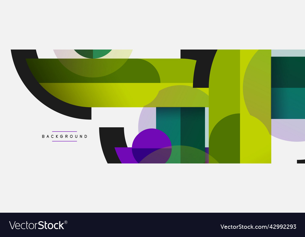 Geometric shapes composition abstract background Vector Image