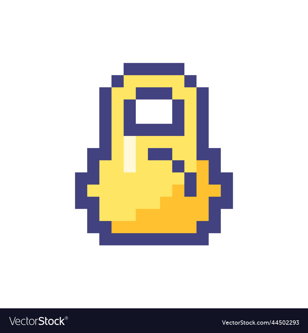 Kettlebell pixelated rgb color ui icon Royalty Free Vector
