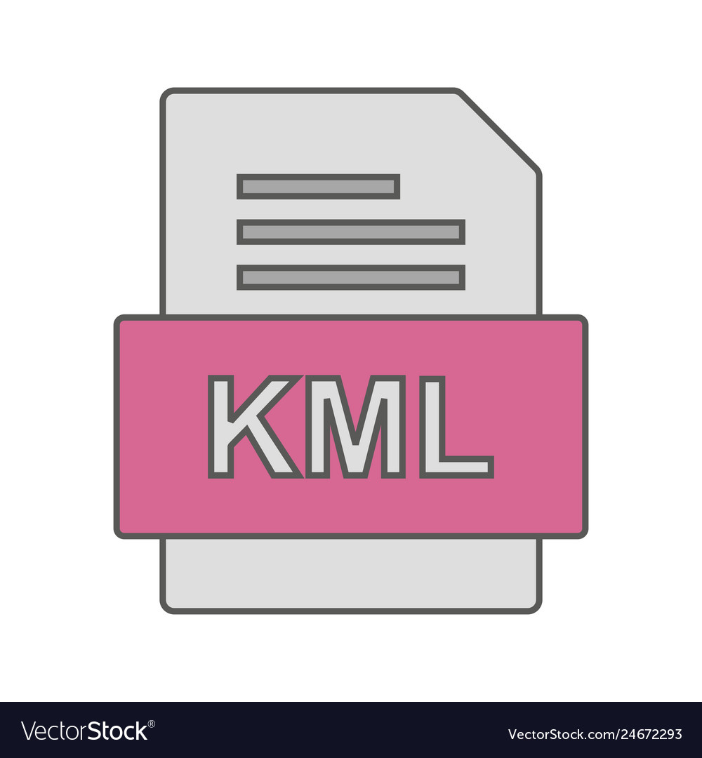 Kml file document icon Royalty Free Vector Image Kml file document icon Royalty Free Vector Image