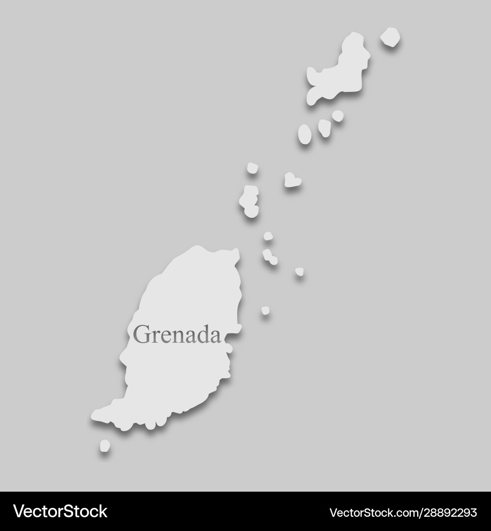 Map grenada Royalty Free Vector Image - VectorStock