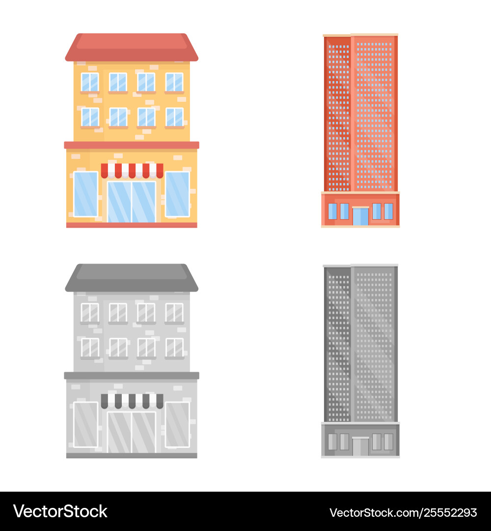 Municipal and center symbol Royalty Free Vector Image