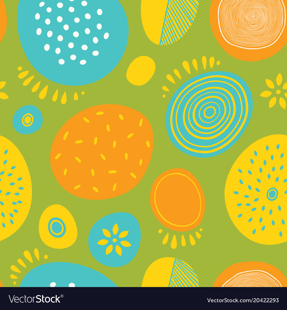 Seamless abstract pattern with circles Royalty Free Vector