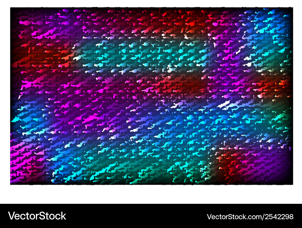 Colorful background with grungy texture overlay Vector Image
