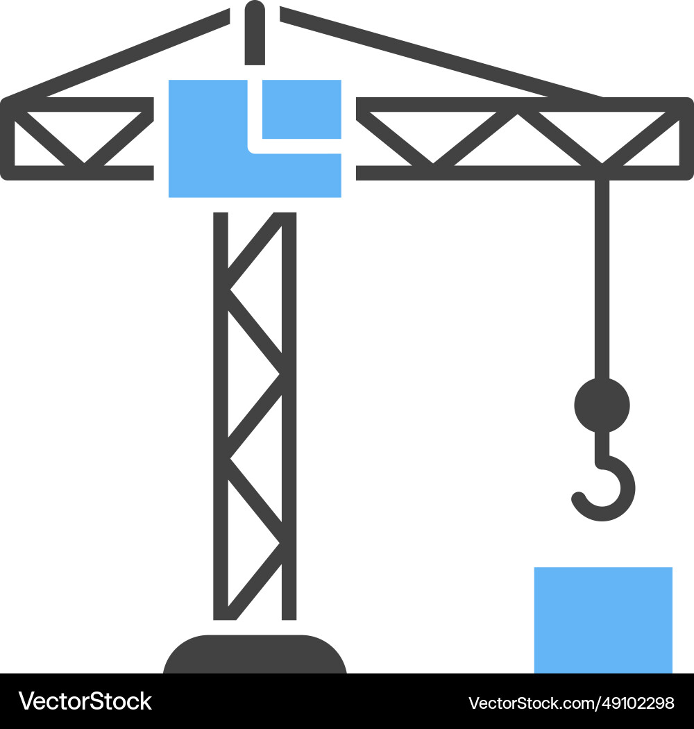 Crane tower icon image Royalty Free Vector Image