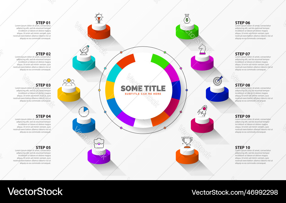 Infographic design template creative concept Vector Image