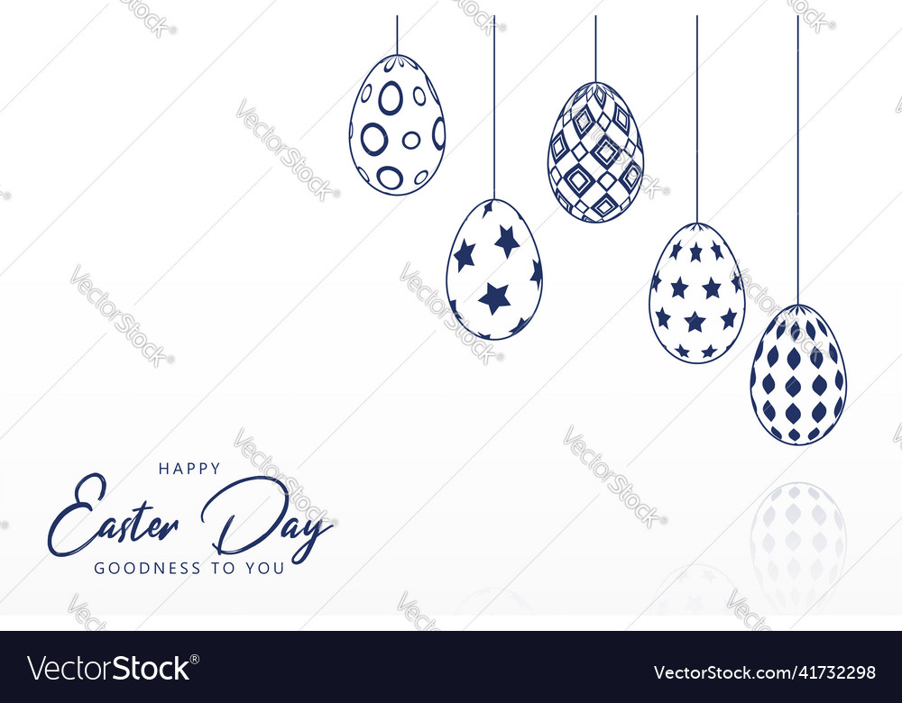 Minimalist easter background with egg Royalty Free Vector
