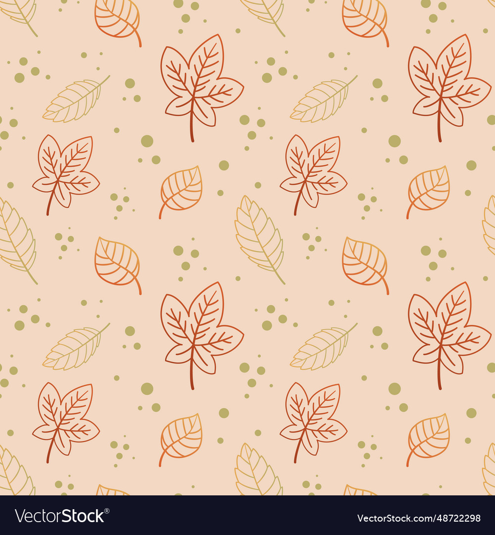 Pattern autumn leaves Royalty Free Vector Image