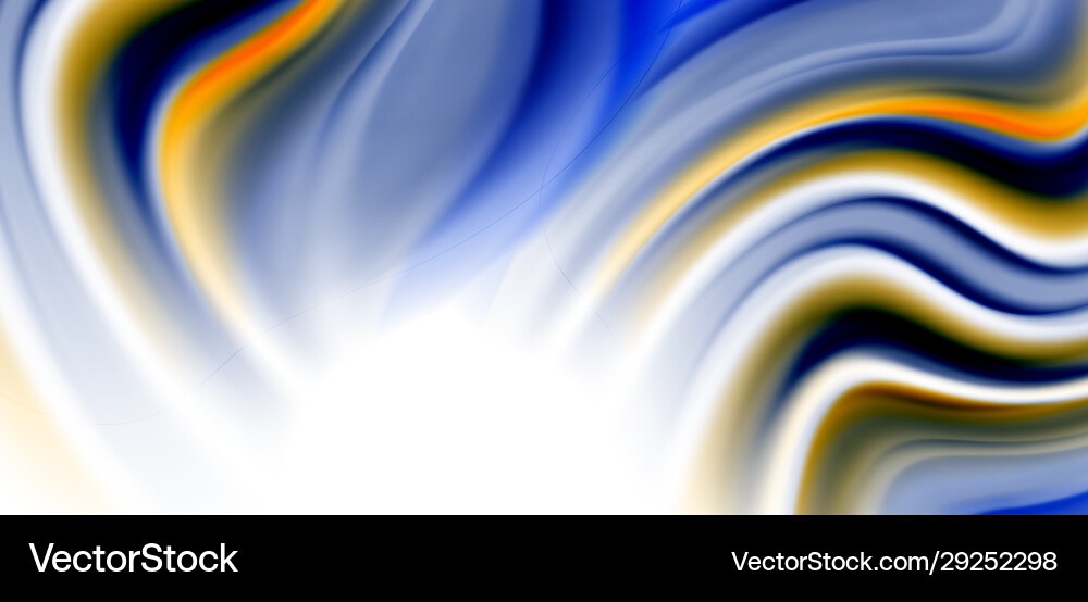 Silk smooth lines on white liquid fluid color Vector Image